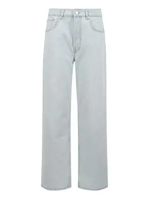 ANINE BING Anine Bing Manon High Waist Wide Leg Jeans Light Denim