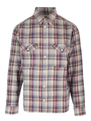 Isabel Marant Étoile Checked Long-sleeved Shirt - Gray