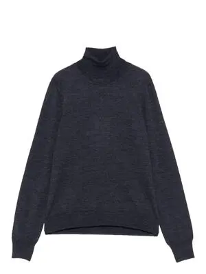 MAISON MARGIELA Turtleneck Knitted Jumper - Blue