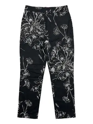 Max Mara Graphic Print Casual Pants - Black