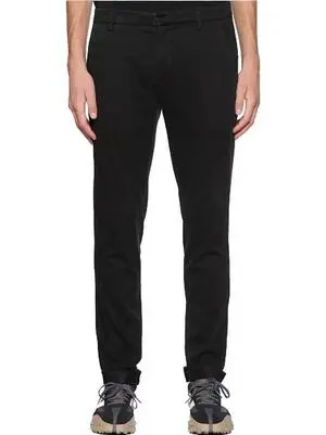 DONDUP Belt-lined Casual Trousers - Black