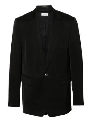 Dries Van Noten Long-sleeved Suit Coat - Black