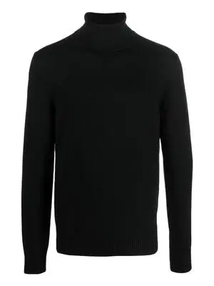 Emporio Armani Roll Neck Knitted Jumper - Black