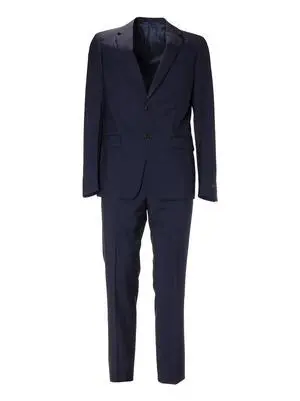 Prada Single Breasted Wool And Mohair Suit - Blue