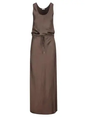 BRUNELLO CUCINELLI Brunello Cucinelli Sleeveless Round Neck Maxi Dress