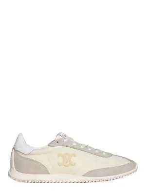 CELINE Celine Racer Low Top Sneakers In Nylon, Suede Calfskin, And Calfskin