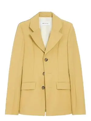 Ami Single Breasted Fitted Jacket - Nude