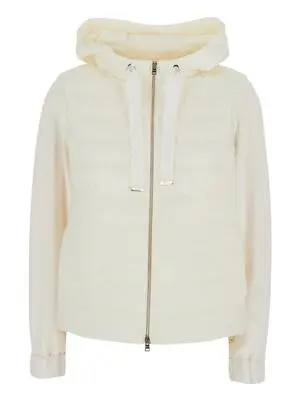 Herno Quilted Down Jacket With Drawstring Hood - White