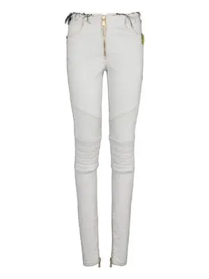BALMAIN Balmain Ribbed Cotton Slim-Fit Jeans