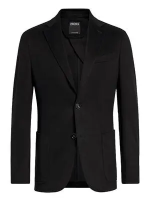 Zegna Long-sleeved Suit Coat - Black