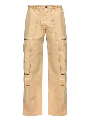 Dsquared2 Logo Printed Cargo Trousers - Beige