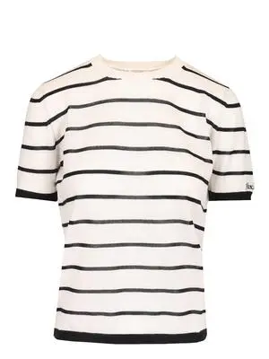 Max Mara Max Mara Favetta Striped Knitted T-Shirt No