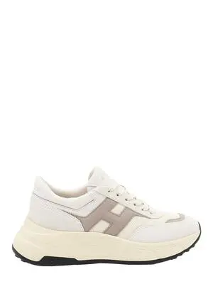 Hogan Logo Embossed Chunky Sneakers - White