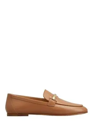 TOD'S Metal Striped Loafers - Brown