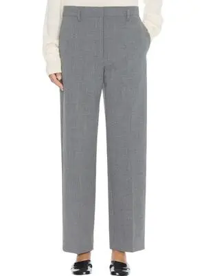THE ROW Wool Zip Trousers - Grey