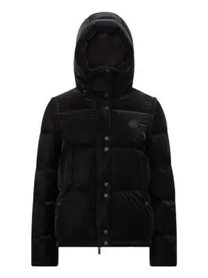 Moncler Allymes Down Jacket With Removable Hood And Sleeves - Black