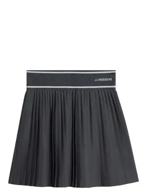 J. Lindeberg Pleated Midi Skirt - Asphalt