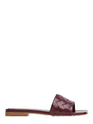Bottega Veneta Parco Flat Mule - Red