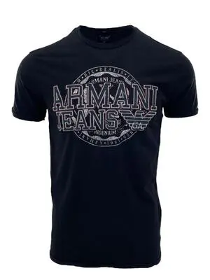 Emporio Armani Item O-neck Short-sleeved T-shirt - Black
