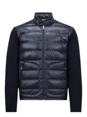 Moncler Tricot Padded Cardigan - Blue