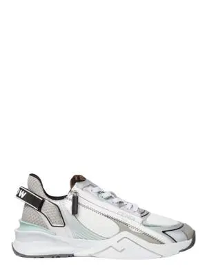 Fendi Flow Lace-up Sneakers - White