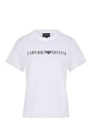 Emporio Armani Logo Crewneck T-shirt - White