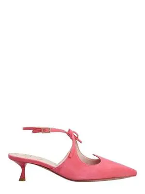 ROGER VIVIER Roger Vivier I Love Vivier Bow Slingback Mules In Suede