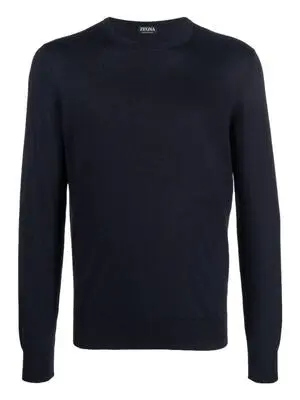 ZEGNA Zegna Round Neck Long Sleeve Sweater