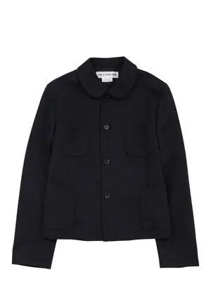 Comme Des Garçons Long Sleeve Casual Jacket - Navy Blue