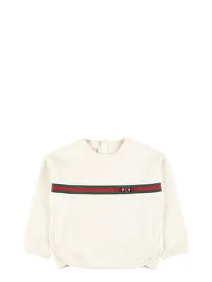GUCCI Gucci Cotton Sweatshirt With Web And Horsebit Detail