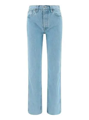 RE/DONE Re/Done High-Rise Straight-Leg Jeans