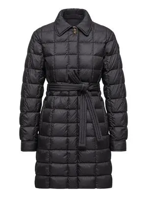 Moncler Moncler Gresillon Belted Long Down Jacket Black