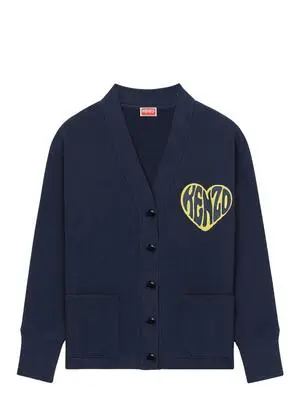 Kenzo Heart Cardigan Sweatshirt - Black