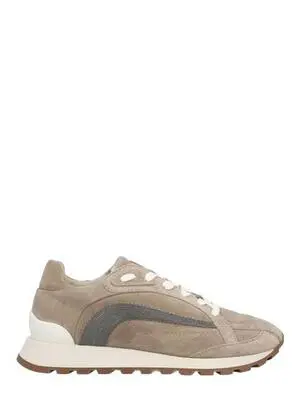 Brunello Cucinelli Monili-chain Detailed Sneakers - Nude