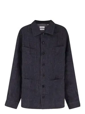 Brunello Cucinelli Patch Pocket Easy Fit Shirt - Grey