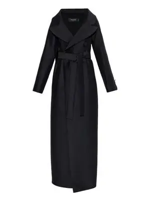 Dsquared2 Double-breasted Long Coat - Black