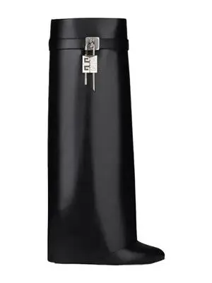 Givenchy Shark Lock Boots With Padlock Detailing - Black