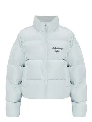 BALENCIAGA Balenciaga Logo Embroidered Zip-Up Puffer Jacket