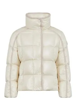 Moncler Selat Down Jacket With Stand Collar - Off White