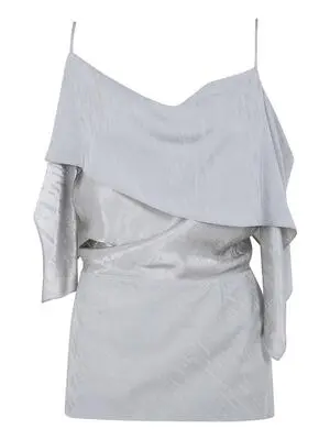 MAISON MARGIELA Folded Jacquard Top - Gray