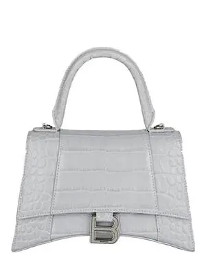 Balenciaga Hourglass Small Top Handle Bag - Gray