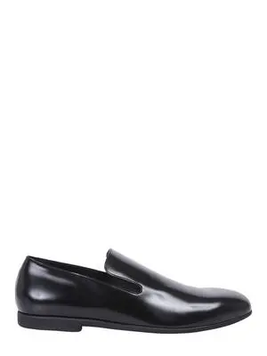 JIL SANDER Leather Loafers - Black