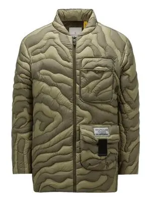 Moncler Peano Short Down Jacket - Green
