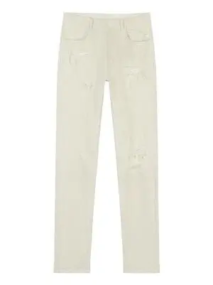Givenchy Destroyed Slim-fit Jeans - White