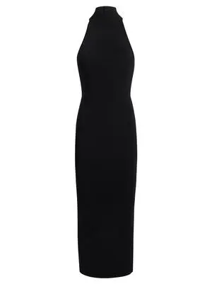 Khaite The Suzanne Ribbed Midi Dress - Black