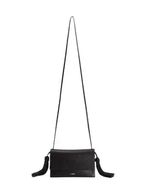 JIL SANDER Tassel Crossbody Bag - Black
