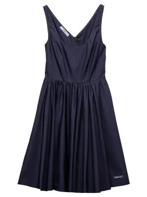 Prada Sleeveless Ruched Dress - Blue