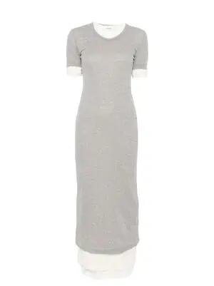 JIL SANDER Jil Sander Ribbed Midi Dress