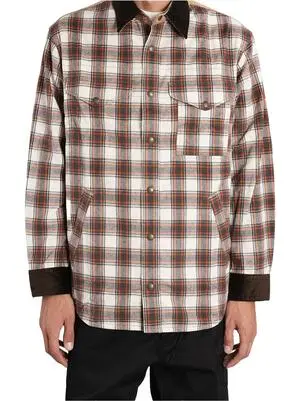Junya Watanabe Plaid Long-sleeved Shirt - Gray