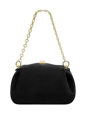 YUZEFI Yuzefi Mini Oyster Suede-Finish Chain-Link Tote Bag